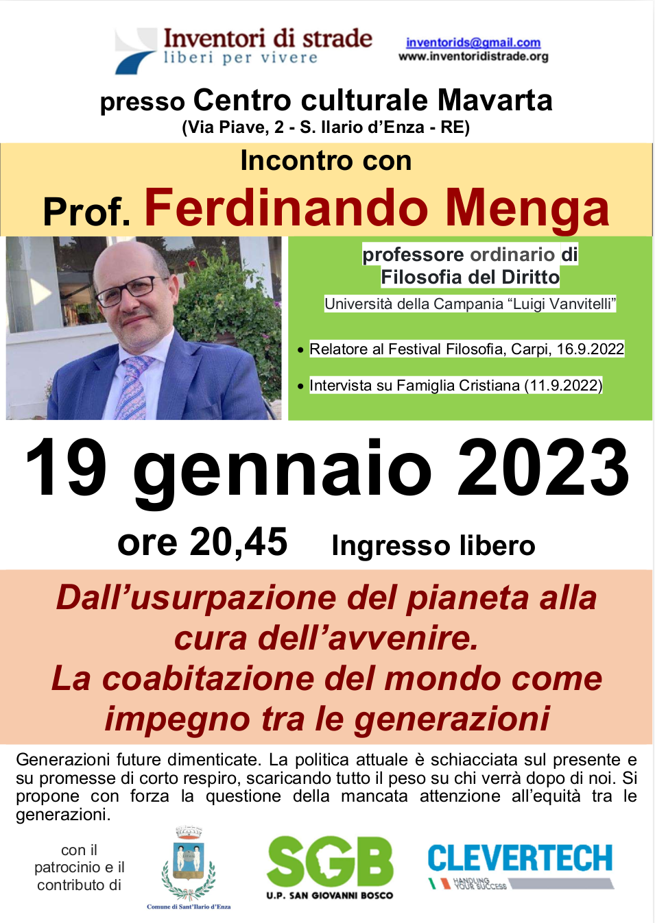 19 gennaio 2023: Dall’usurpazione del pianeta alla cura dell’avvenire ...